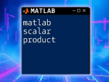Mastering Matlab Cross Product A Quick Guide