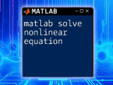 Solve Nonlinear System Of Equations In Matlab A Quick Guide