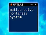 Matlab Solve System Of Nonlinear Equations A Simple Guide