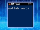 Understanding Matlab Error Messages Made Easy