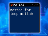 Nested For Loop In Matlab A Quick Guide