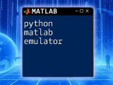 Mastering Python In Matlab A Quick Guide