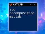 Svd Decomposition In Matlab A Quick Guide