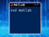 Unlocking Svd In Matlab A Quick Guide To Singular Value Decomposition