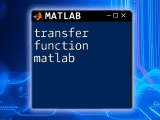 Transfer Function Matlab A Quick Guide To Mastering It