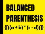 Balanced Parenthesis Program Matrixread