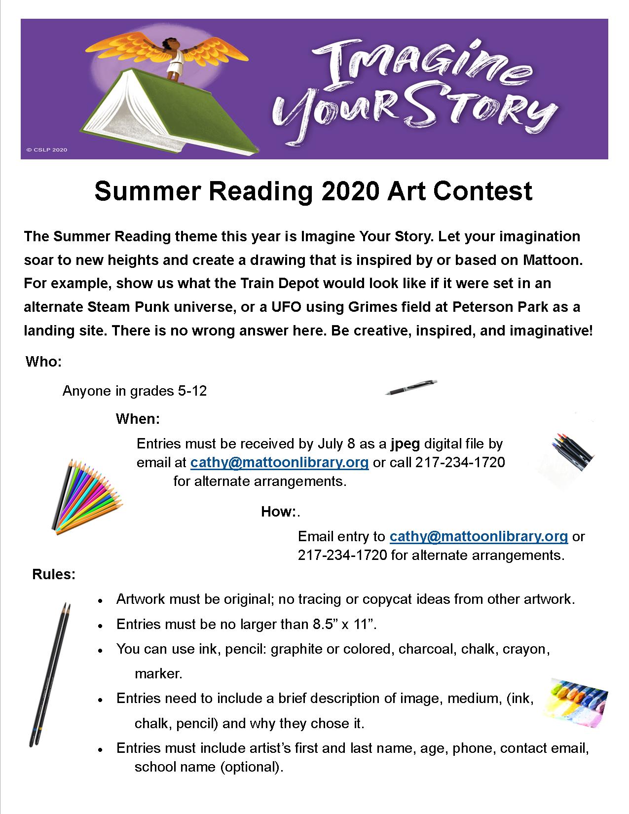 Summer Reading Drawing Contest – Mattoon Public Library