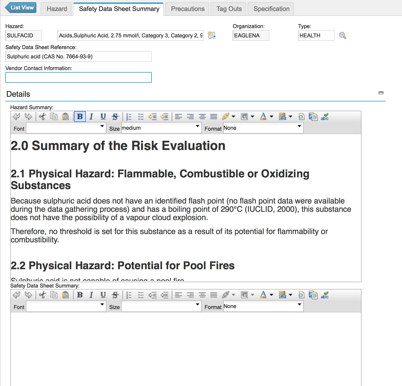 Maximo HSE Application Maps – Hazards (HSE), Precautions (HSE), Lock ...