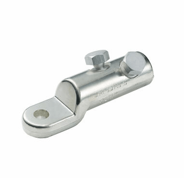 Aluminum mechanical lugs with shear off head bolts