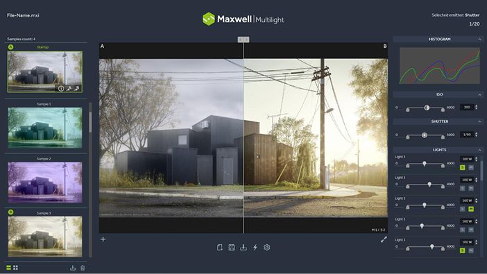 Maxwell Multilight | Infinite lighthing variations from one single render