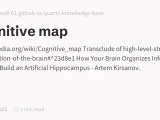 Cognitive Map