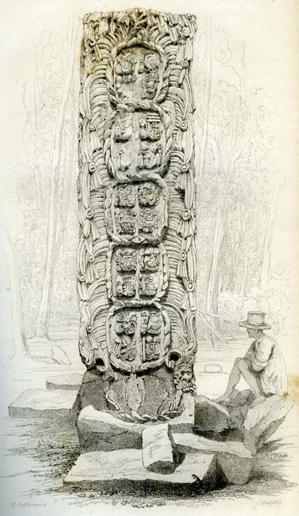 Catherwood’s Drawing of Copan, Stela F – Maya Decipherment