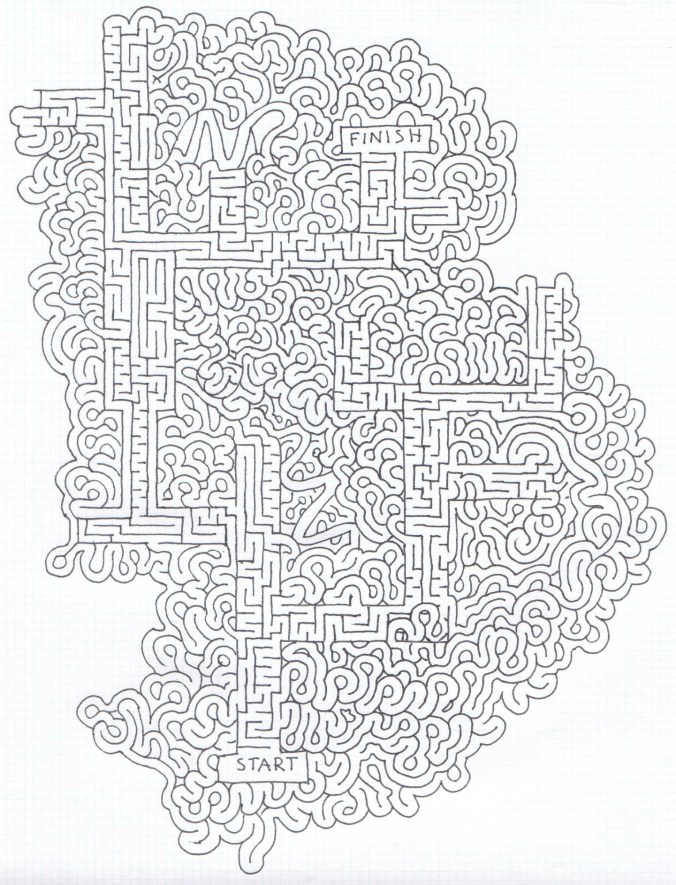 Maze Structure – Maze Drawings by Dan Schmidt