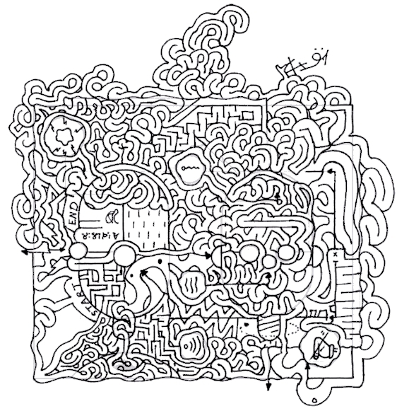 Maze Structure – Maze Drawings by Dan Schmidt