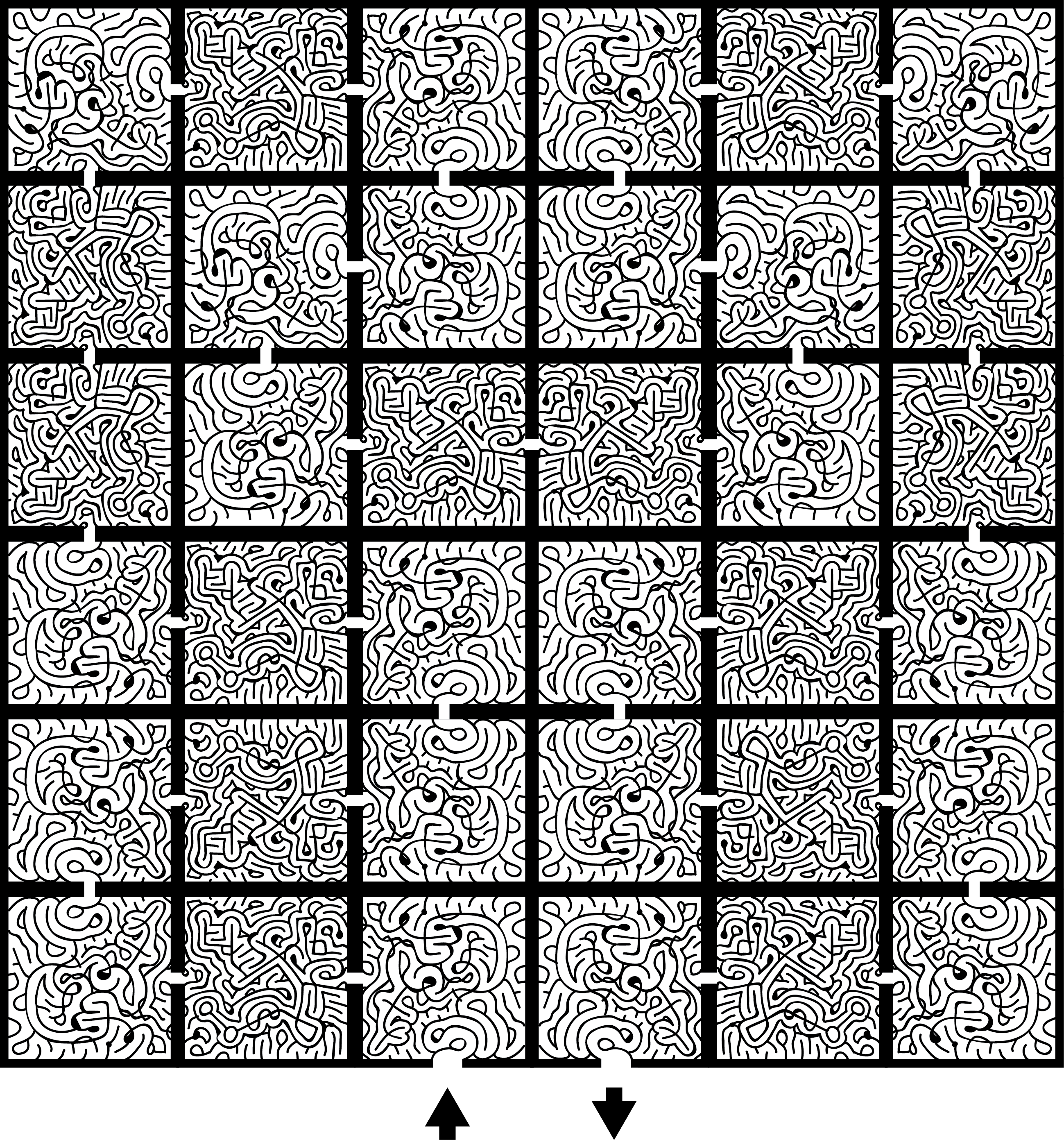 Maze Structure – Maze Drawings by Dan Schmidt