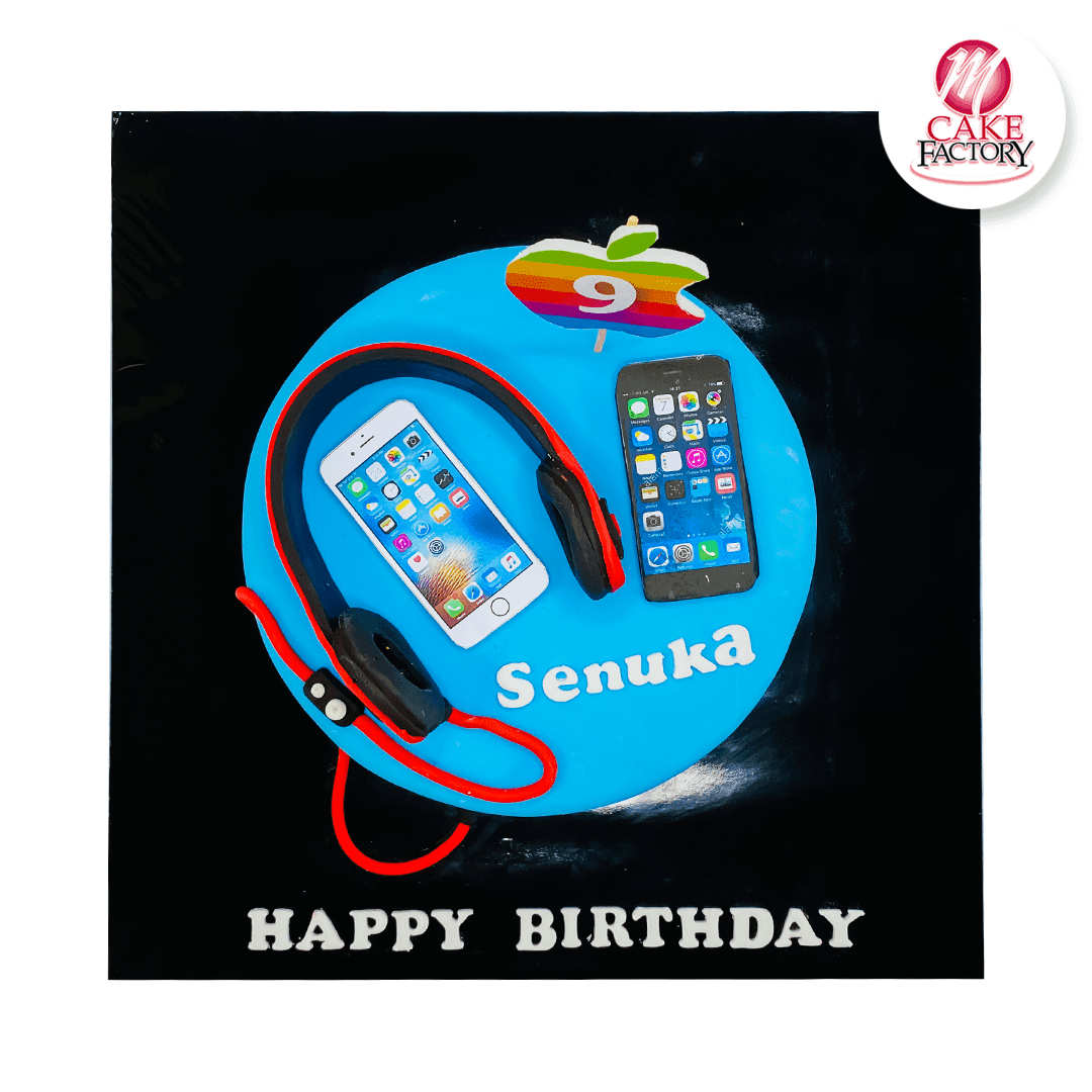 Apple Birthday Cake (1.5kg) | M Cake Factory