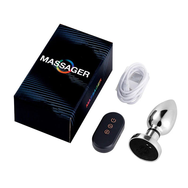 Remote Control Butt Plug Electric Shock Vibration Mchastity