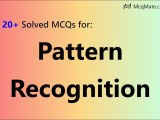 Pattern Recognition Solved Mcqs With Pdf Download