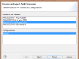 Switching Processor Package In Processor Expert Mcu On Eclipse