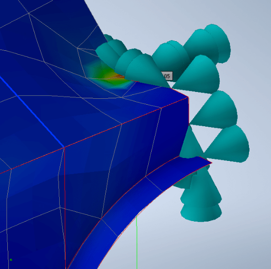 Analyzing Displacements Using AutoDesk Inventor FEA | Meadows Analysis