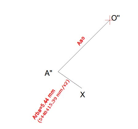 Drawing Acceleration Vector Diagram of Four Bar Linkage Mechanism
