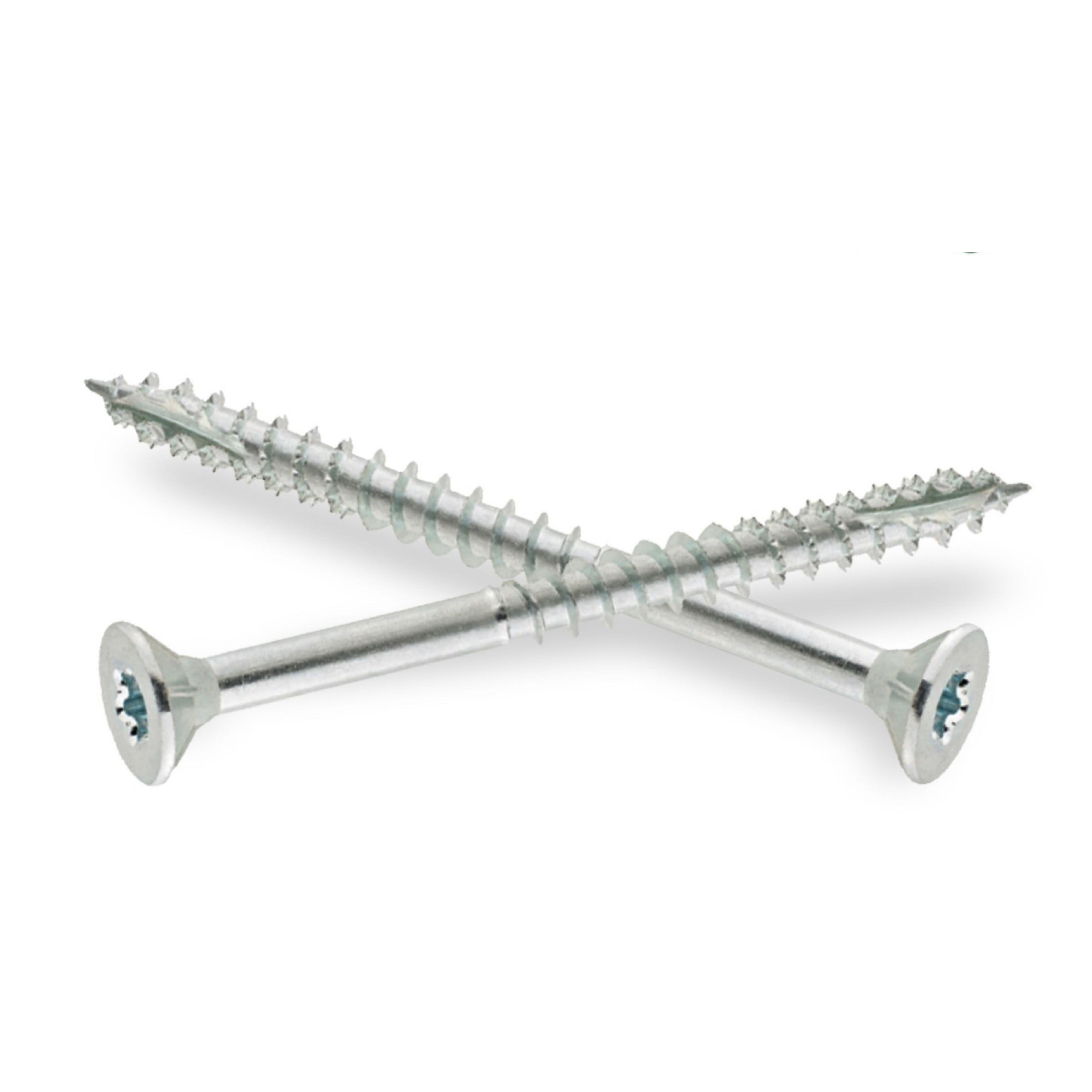 Tornillos Para Madera Torx Cabeza Plana Cincados 8x100mm 50uds Obramat
