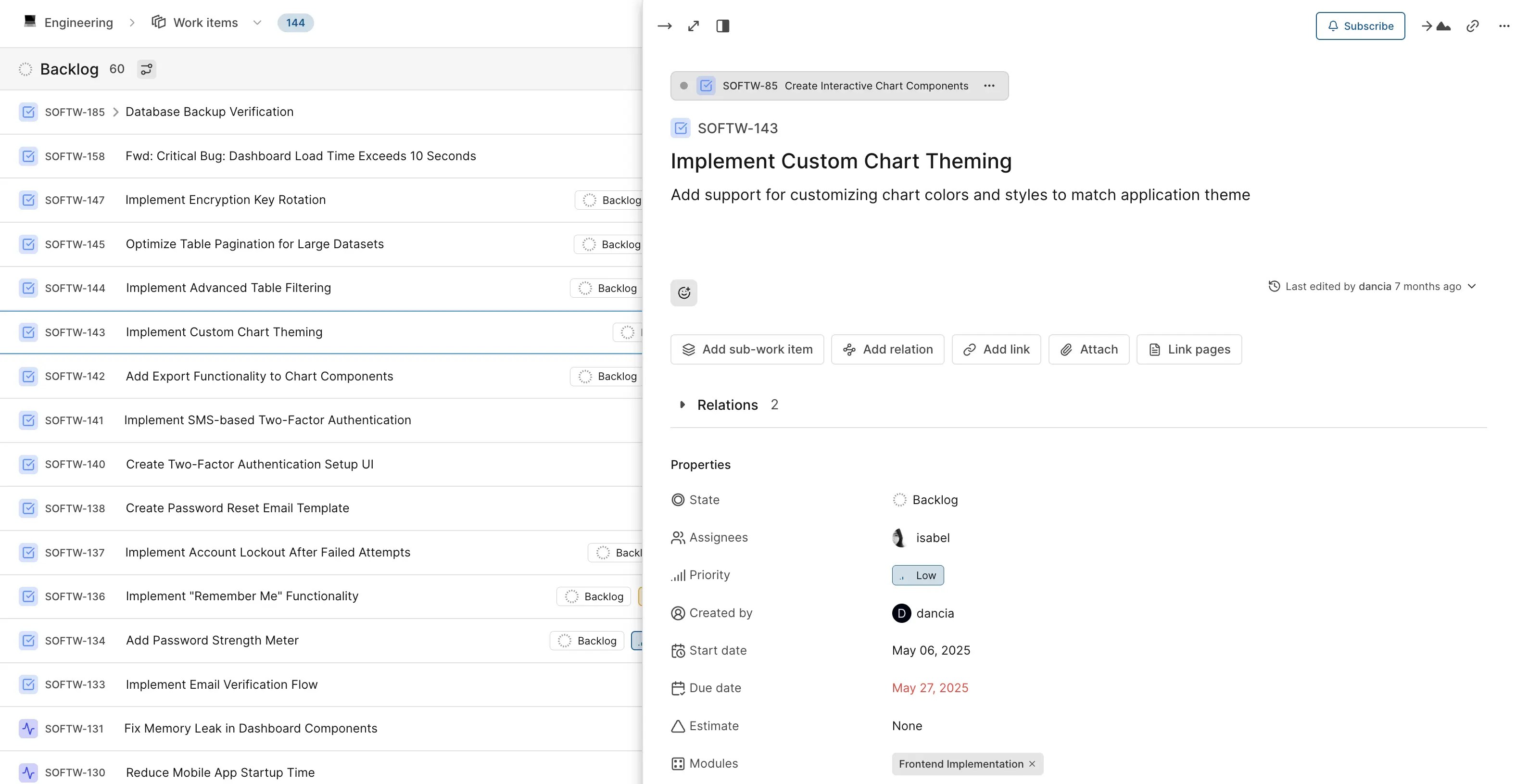 Create Work Items Plane