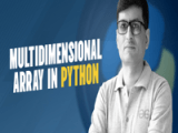 Multidimensional Array In Python Geeksforgeeks Videos