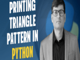Printing Triangle Pattern In Python Geeksforgeeks Videos