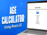 Age Calculator Using React Js Geeksforgeeks Videos
