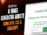 Build An Ai Image Generator Website In Html Css And Javascript