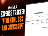 Build Expense Tracker With Html Css And Javascript Geeksforgeeks Videos
