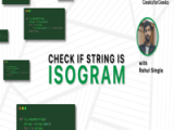 Check If String Is Isogram In Data Structures Algorithms Dsa