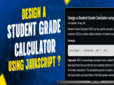 Design A Student Grade Calculator Using Javascript Geeksforgeeks Videos