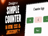 Design A Simple Counter Using Html Css And Javascript Geeksforgeeks
