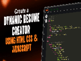Dynamic Resume Creator Using Html Css And Javascript Geeksforgeeks