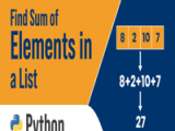 Find Sum Of Elements In A List In Python Geeksforgeeks Videos