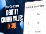 How To Reset Identity Column Values In Sql Geeksforgeeks Videos