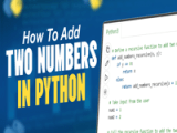 How To Add Two Numbers In Python Geeksforgeeks Videos