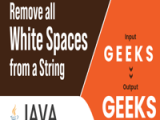 Java Program To Remove All White Spaces From A String Geeksforgeeks