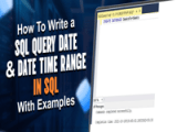 How To Write A Sql Query For A Specific Date Range And Date Time
