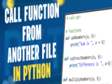 How To Call Functions From Other Python File Geeksforgeeks Videos
