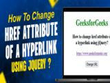 How To Change Href Attribute Of A Hyperlink Using Jquery