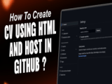 How To Create A Cv Using Html And Host In Github Geeksforgeeks Videos