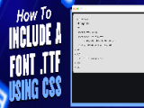 How To Include Font Ttf Using Css Geeksforgeeks Videos