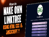 How To Make Own Linktree Using Html Css And Javascript