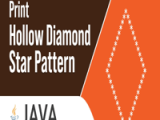 Java Program To Print Hollow Diamond Star Pattern Geeksforgeeks Videos