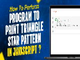 Javascript Program To Print Triangle Star Pattern Geeksforgeeks Videos