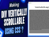 Making A Div Vertically Scrollable Using Css Geeksforgeeks Videos
