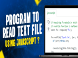 Program To Read Text File In Javascript Geeksforgeeks Videos